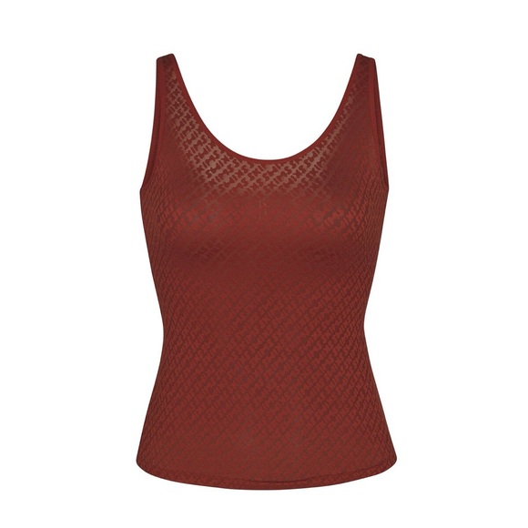 SKIMS | Tops | Skims Logo Mesh Tank Top | Poshmark